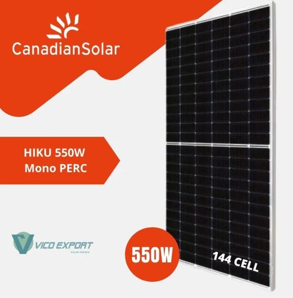 Panneau Solaire Mono 550W Canadian Solar - Haute Performance